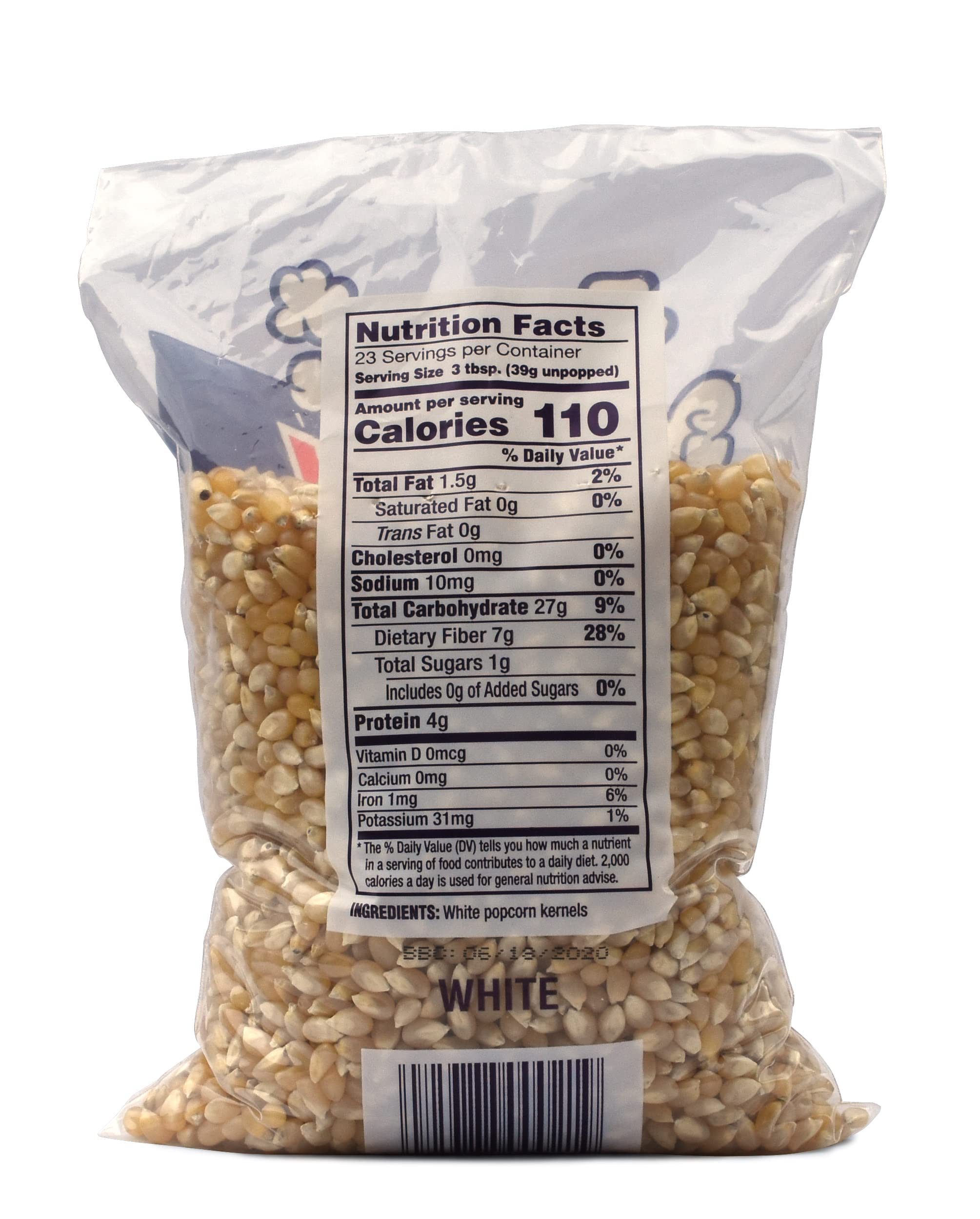 Snappy White Popcorn Kernels, 2 lbs