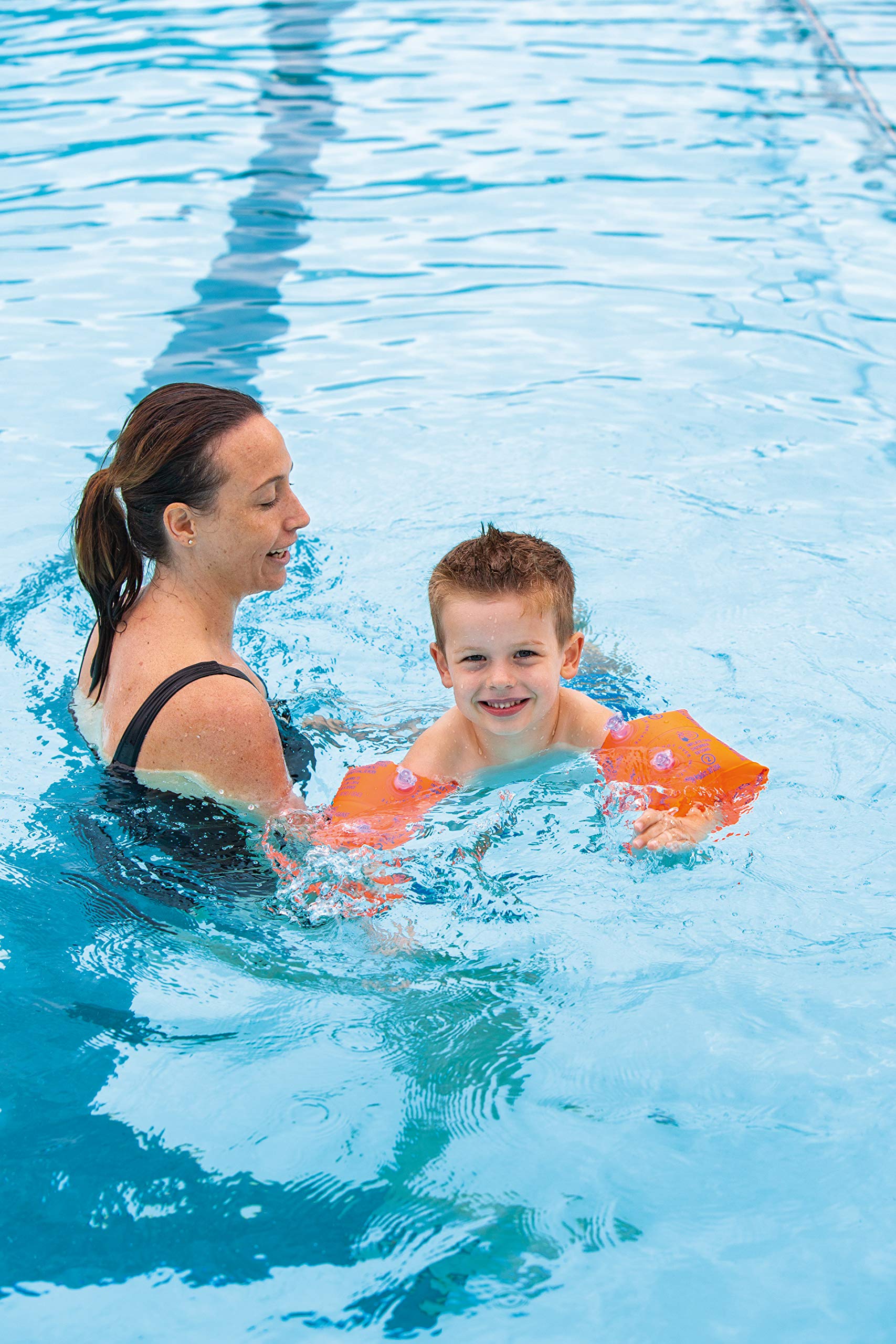Zoggs Swimming Aid Children's Easy Inflate And Trade Roll-ups - Orange, 1-6