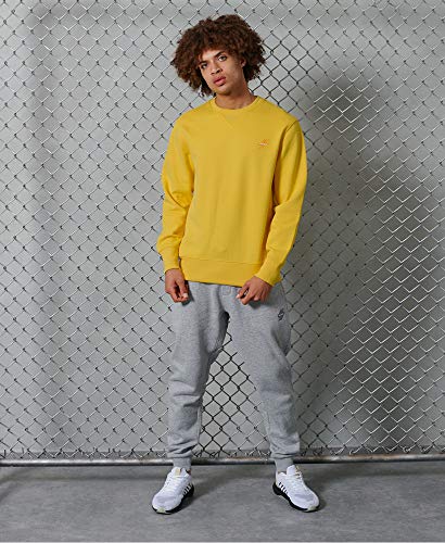 Superdry Mens Sportstyle Crew Sweatshirt Nautical Yellow Size Xs