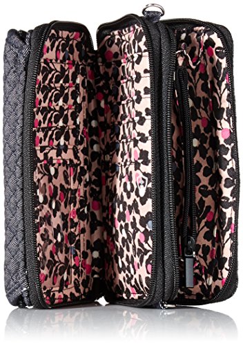 Vera Bradley Women's Denim All in One Crossbody Purse With RFID Protection, Denim Navy, One Size