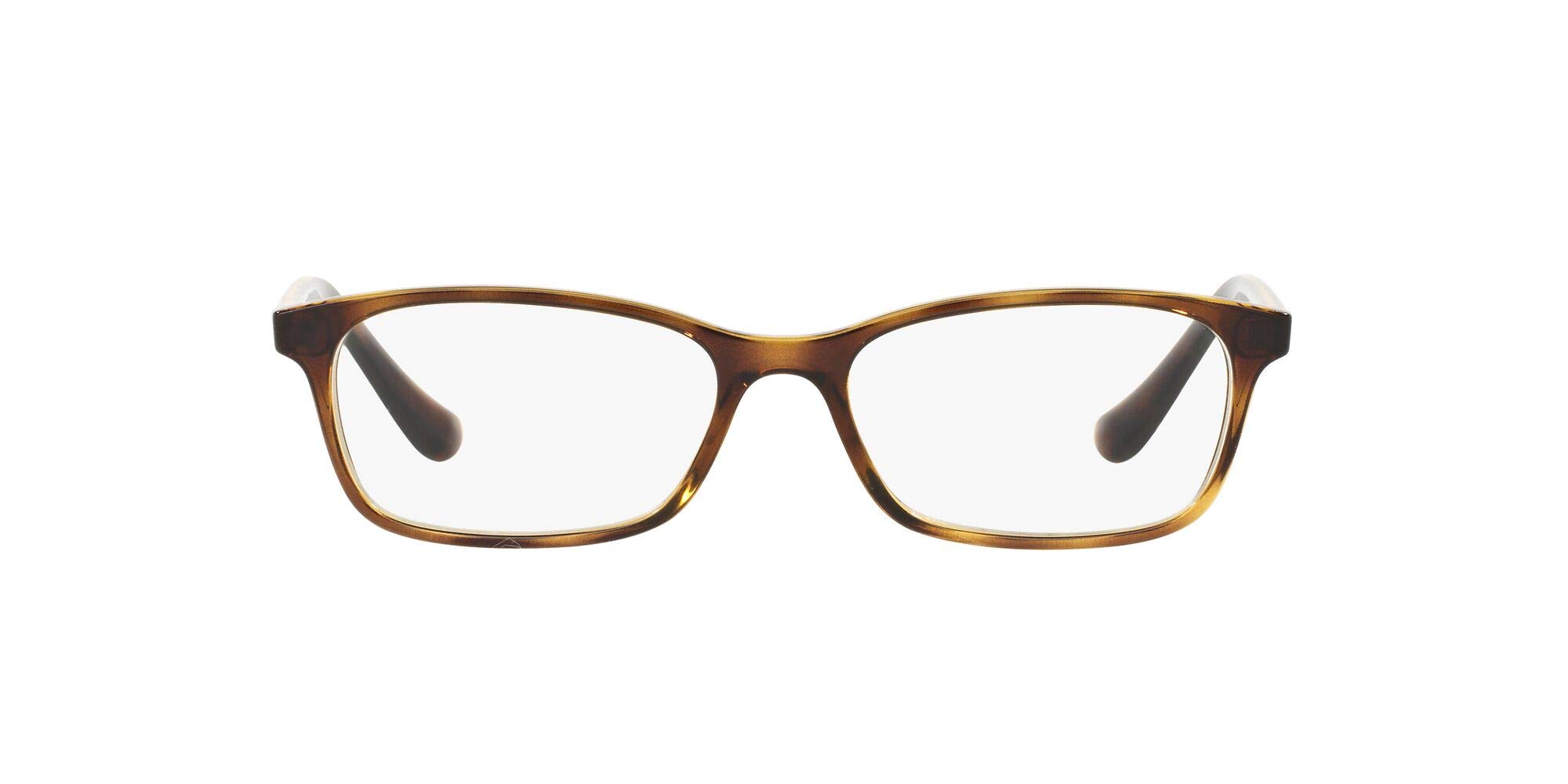 Vogue Eyewear Women's VO5053 Rectangular Prescription Eyeglass Frames, Dark Havana/Demo Lens, 51 mm