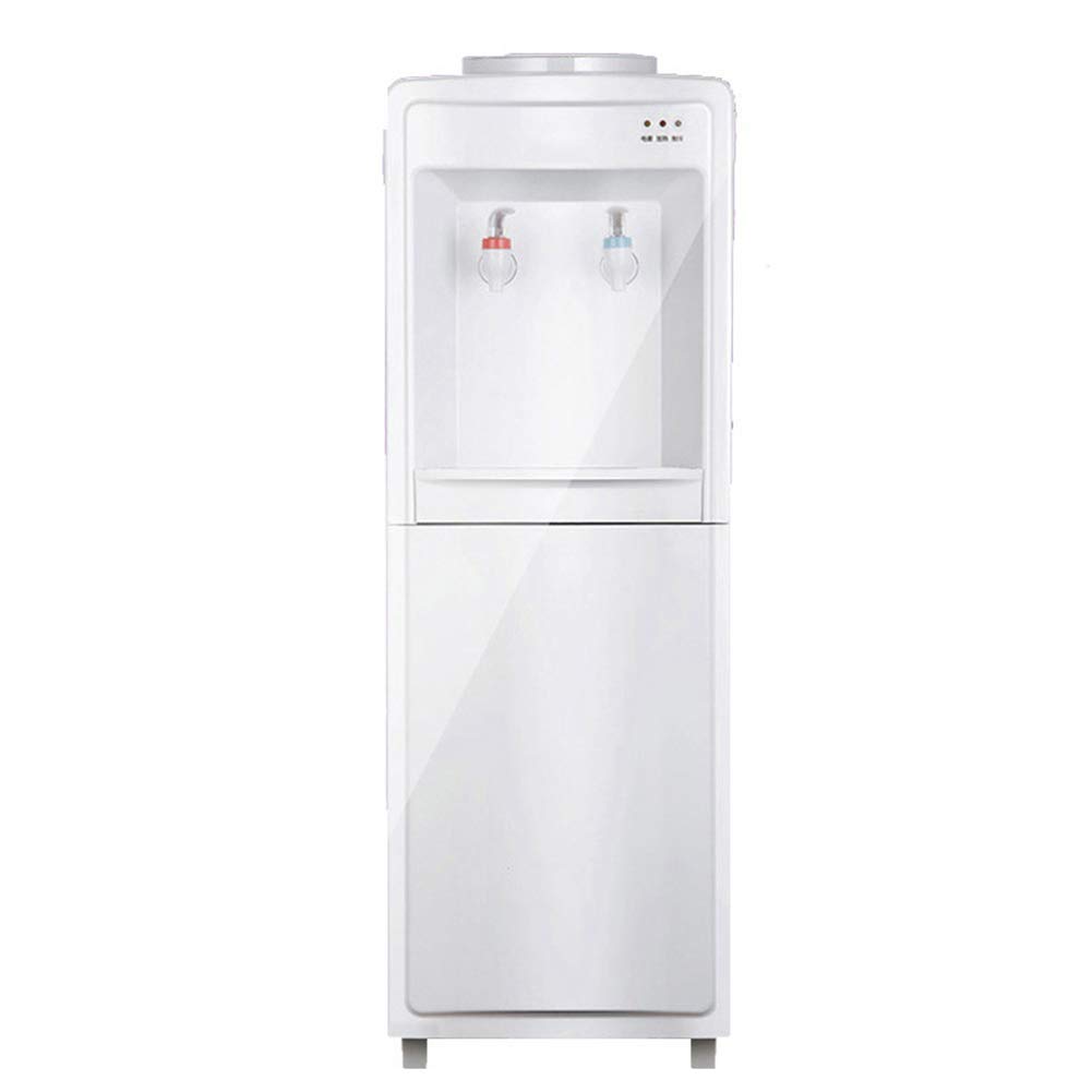 Vertical Water Dispenser Upgrade 5 Gallon Water Cooler Dispenser-Top Loading Freestanding Water Dispenser with Storage Cabinet, Two Temperature Settings-Hot(85℃-95℃), Normal Temperature(10-1