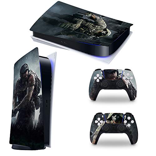 World War Gun - PS5 Digital Edition Skin Console - PS5 Digital Edition Controller Skin Cover Vinyl Decal Protective