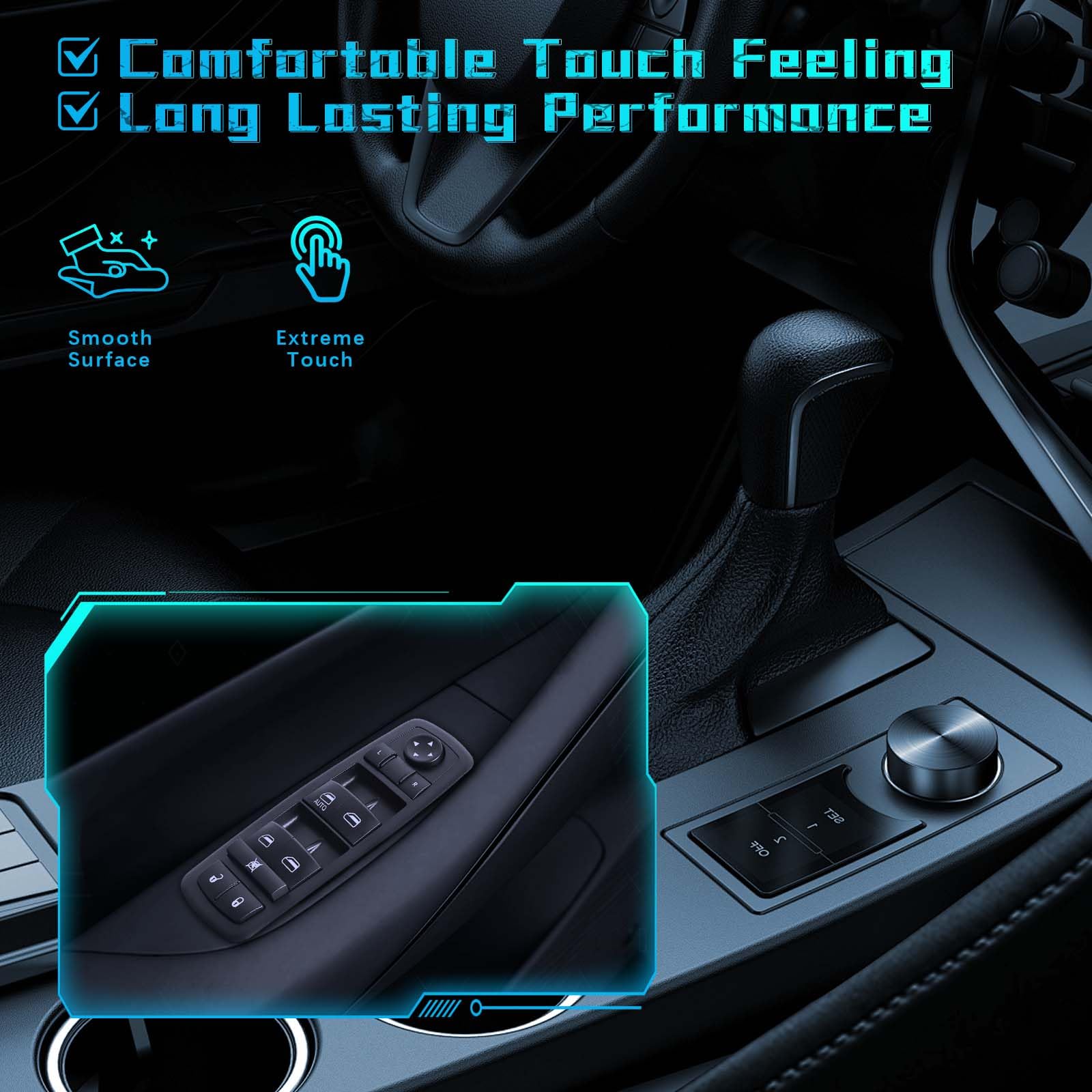 PUENGSI Driver Side Master Power Window Switch Compatible with 2008-2012 Dodge Nitro & Jeep Liberty, 2009-2010 Dodge Journey, Replaces OE # 4602632AG 4602632AH 4602632AF