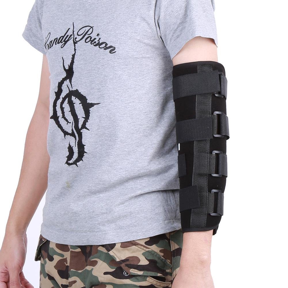 Ymiko Elbow Support Brace for Right and Left, Arm Joint Support for Men and Women, Adjustable Elbow Splint for Pain Relief, Elbow Injury Recovery Protector (M)