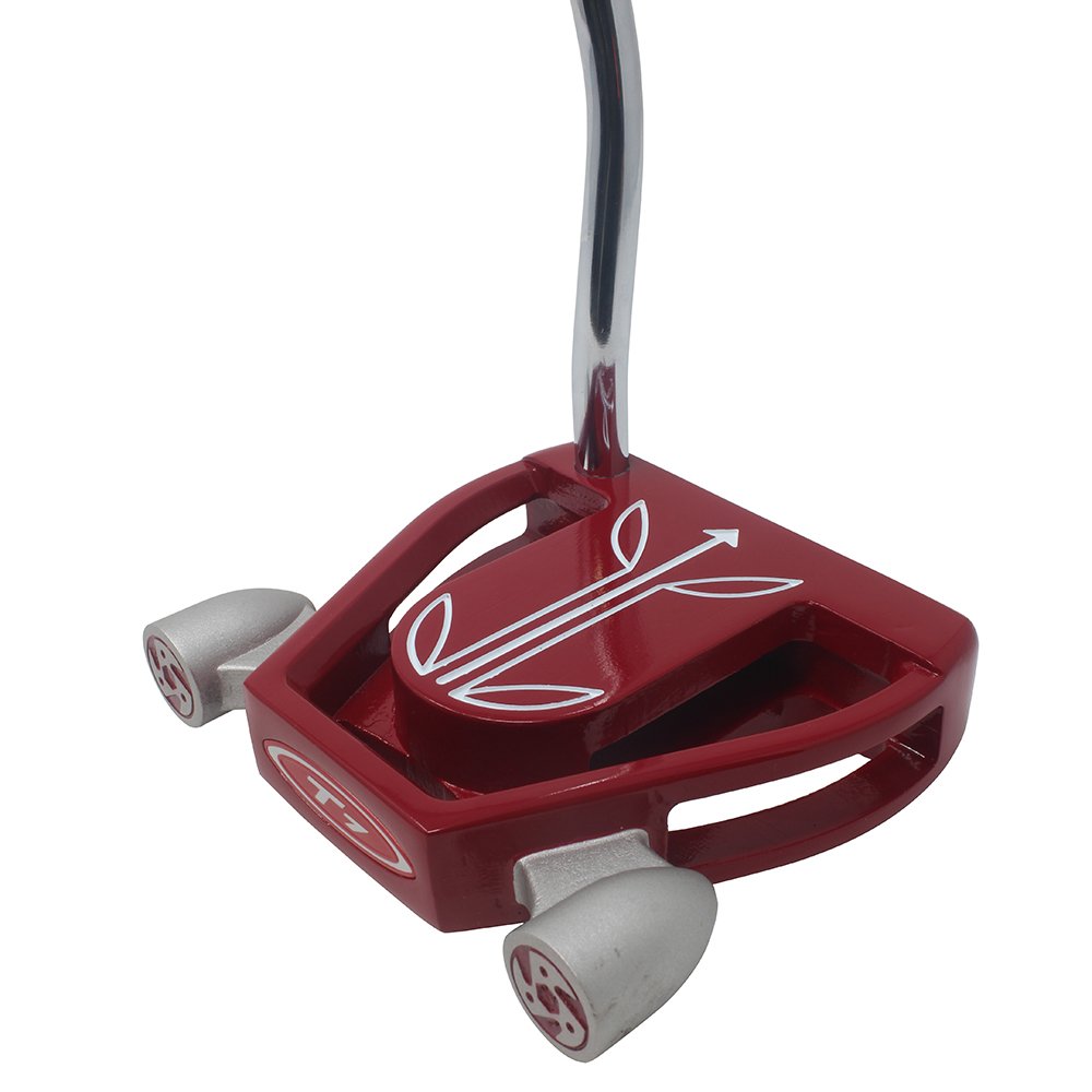 T7 Twin Engine Red Mallet Golf Putter Right Handed with Alignment Line Up Hand Tool 36 Inches XL Tall Lady Perfect for Lining up Your Putts