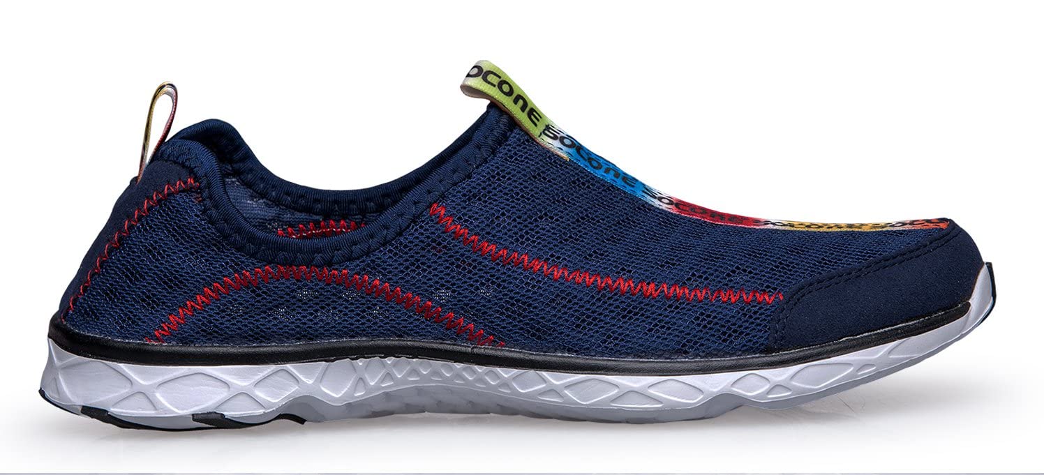 Zhuanglin Men's Quick Drying Aqua Water Shoes navy 10.5