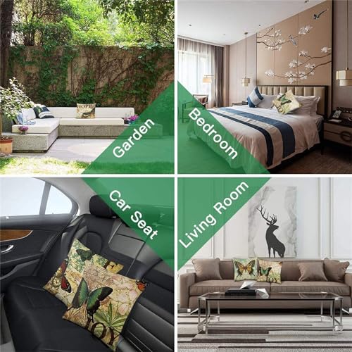 Waxonle AI-Crafted Guitar Moon Throw Pillow Covers 30x30cm Set of 4 for Living Room Bed and Couch Soft Decorative Cushion Cases for Modern Room and Holiday Celebrations - Bedding Home Decor Clearance