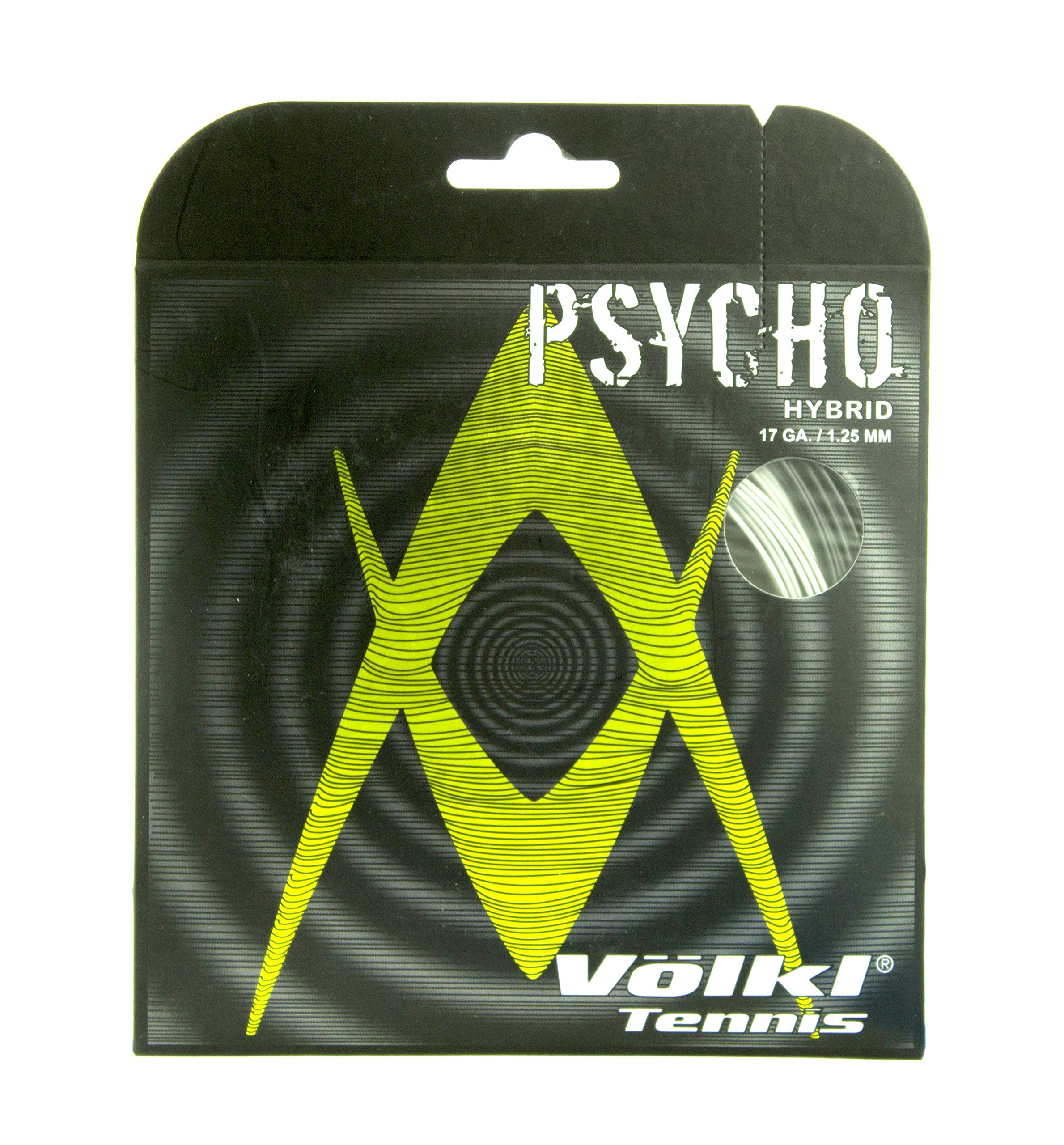 VOLKL Psycho Hybrid | Tennis Racquet String | Power Fiber II + Cyclone String | Feel & Spin | Ten-Sided Co-Polymer String