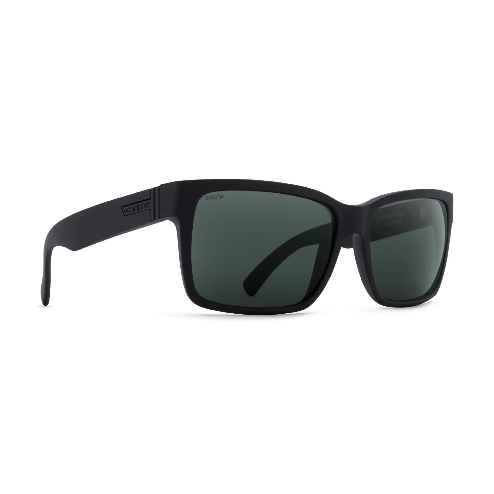 VonZipper Elmore Black Satin/Vintage Grey Polar