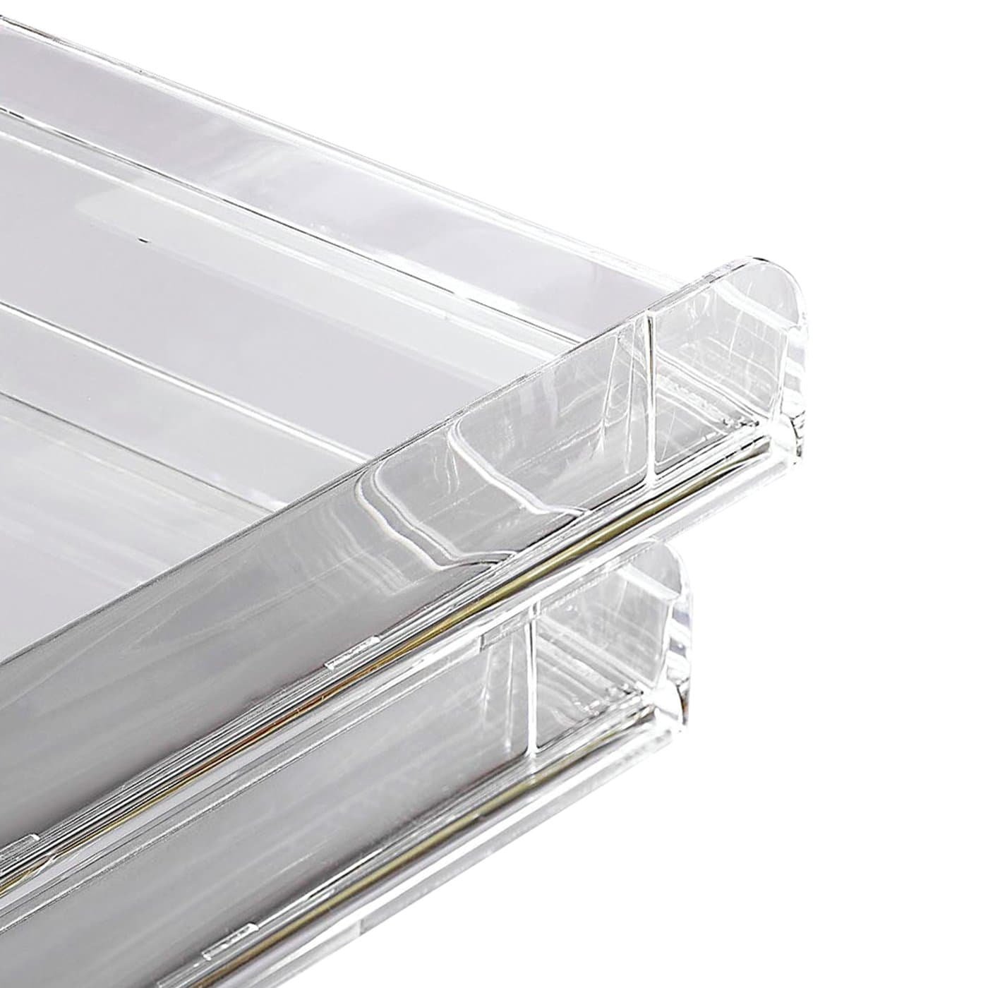 Rexel Nimbus Letter Tray Self-Stacking Acrylic Clear Ref 2101504 by Rexel