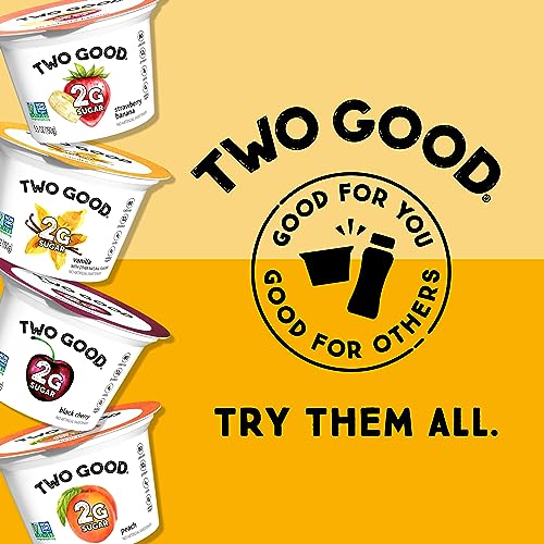 Too Good & Co. Strawberry Flavored Greek Yogurt Cultured Product, 5.3 OZ Cups