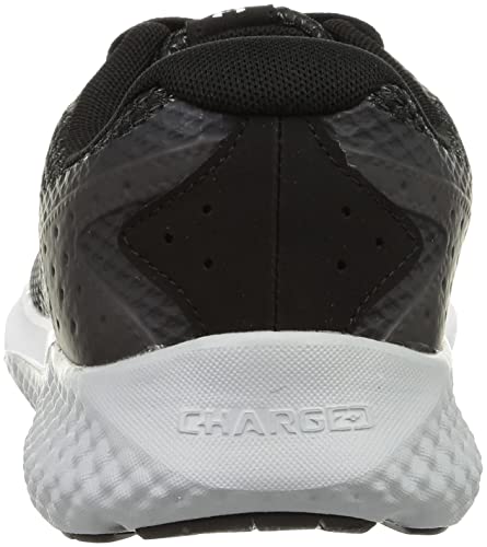 Under Armour Men's Charged Rogue 3 4E Running Shoe, (002) Black/Mod Gray/White, 8