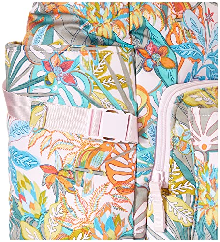 Vera Bradley Women's Cotton Utility Tote Bag, Rain Forest Canopy - Recycled Cotton, One Size