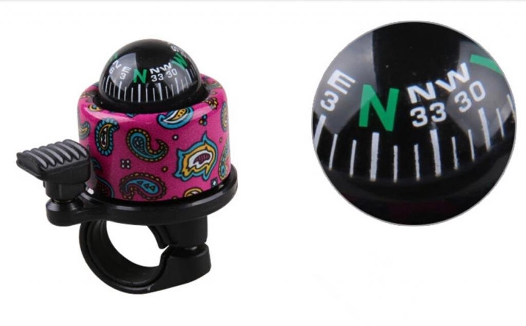 The compass type mini bicycle Original Bicycle Bell Alloy Mini Bicycle Bell Ping Ring Lever Cycle Push Bike Bell