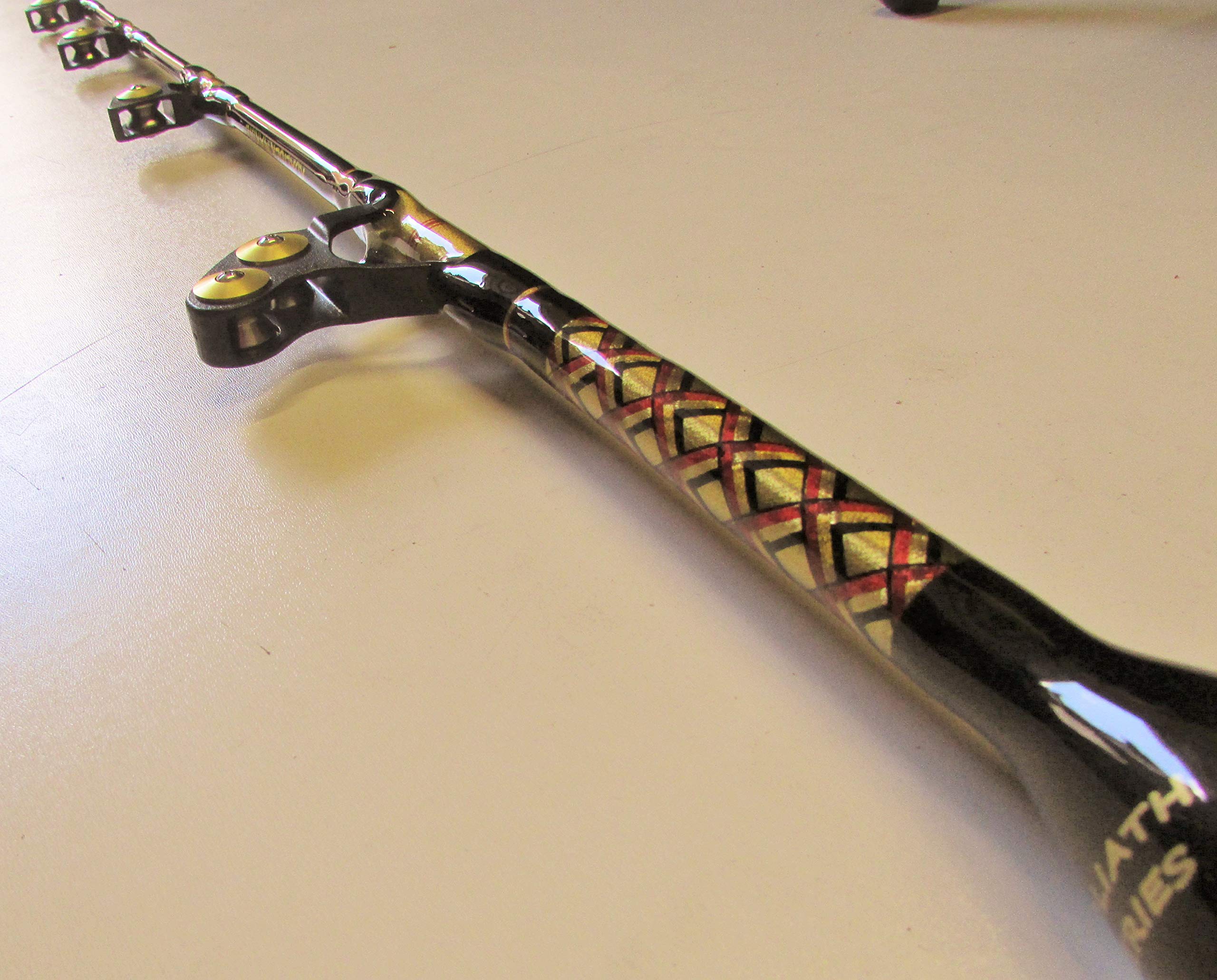 Xcaliber Marine Goliath Series 50-80lb Saltwater Trolling Rod (Red & Gold)