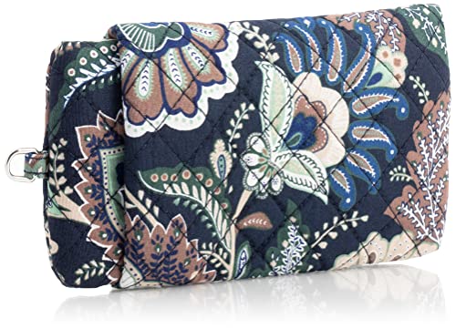 Vera Bradley Women's Cotton Double Glasses Case, Java Navy Camo - Recycled Cotton, One Size