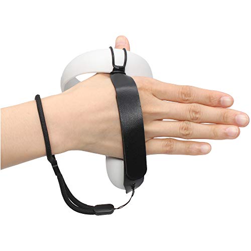 Touch Controller Grip Cover & Knuckle Strap & Wrist Strap & Headset Lens Protect Cover for Oculus Quest 2, Professional Protection Accessories Set