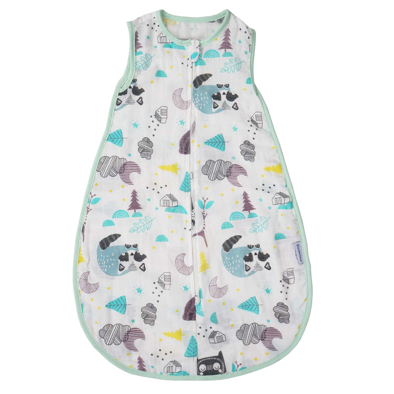 Toddler Sleeping Sack Muslin Cotton Lightweight Wearable Blanket Thin Summer Sleeping Bag Baby Sleeveless Sleep Sacks 0.5 Tog Boy Soft 6-12 Months Girl Infant Sleep Bag 12-18 Months Toddler 2T