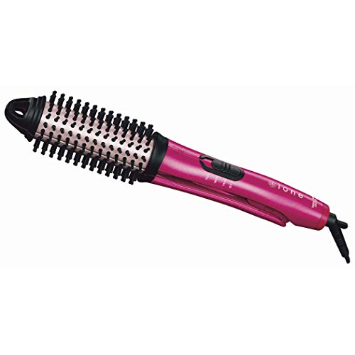 Tescom Negative Ion 2WAY Brush Hair Iron (32mm) IPH1832-P (Sparkle Pink)【Japan Domestic Genuine Products】