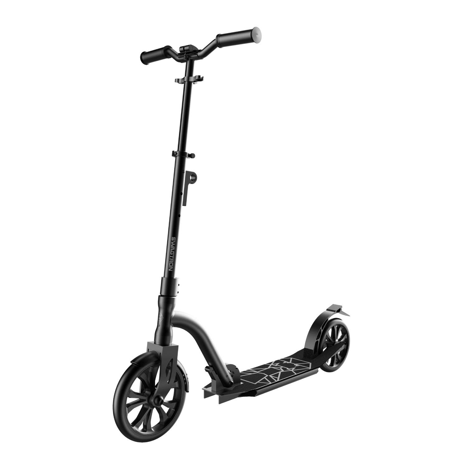 Swagtron K9 Commuter Kick Scooter for Adults, Teens | Foldable, Lightweight | Height-Adjustable for Riders up to 6'5", 220LB Max Load