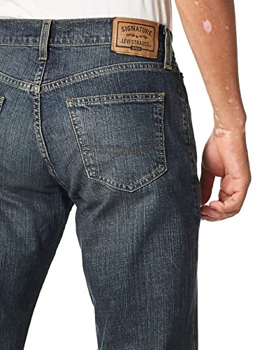 Signature by Levi Strauss & Co. Gold Men's Relaxed Fit Flex Jeans (Available in Big & Tall), Headlands, 30W x 32L