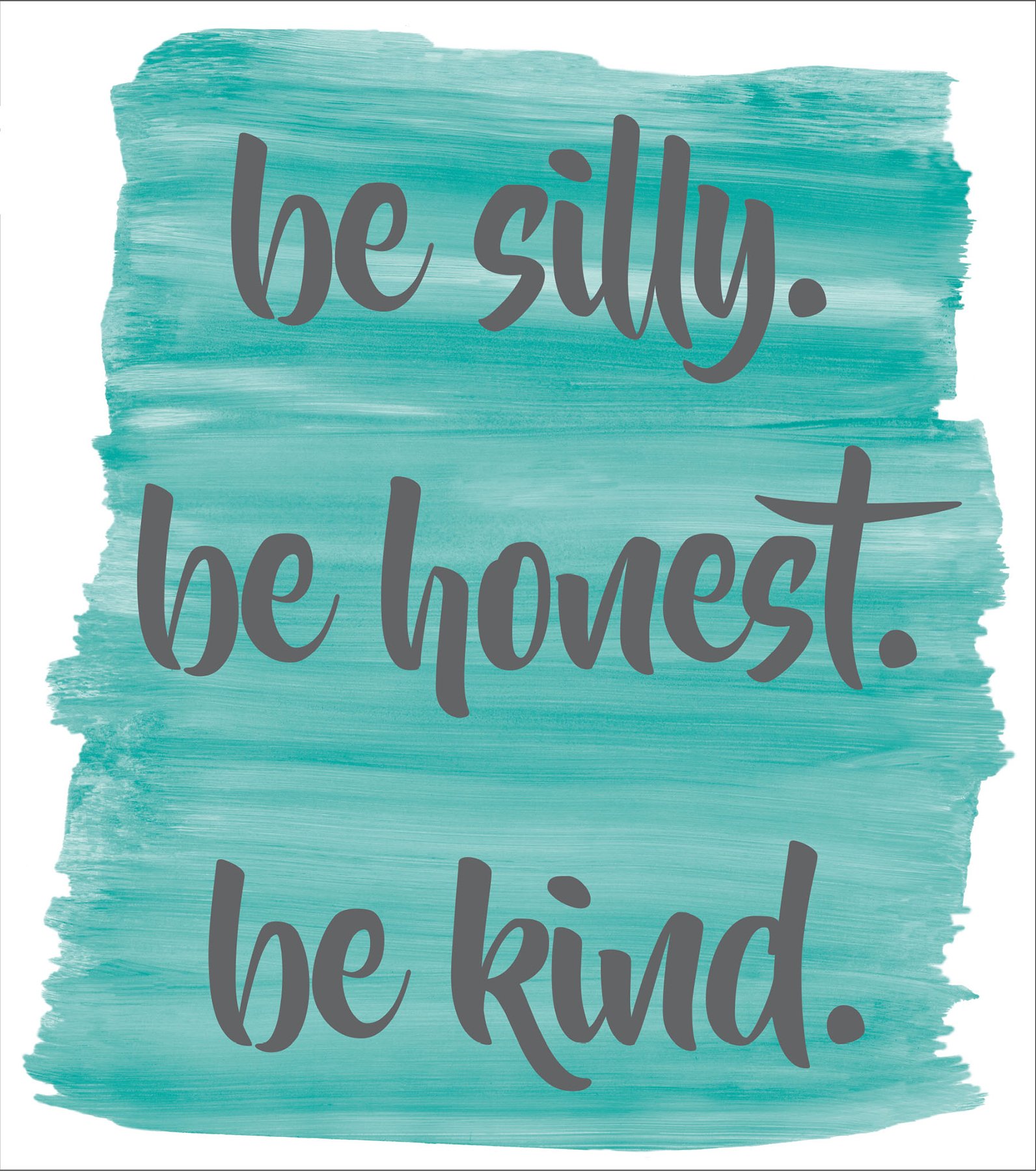 WallPops DWPQ2468 Be Silly, Honest & Kind Wall Decal, Multicolor