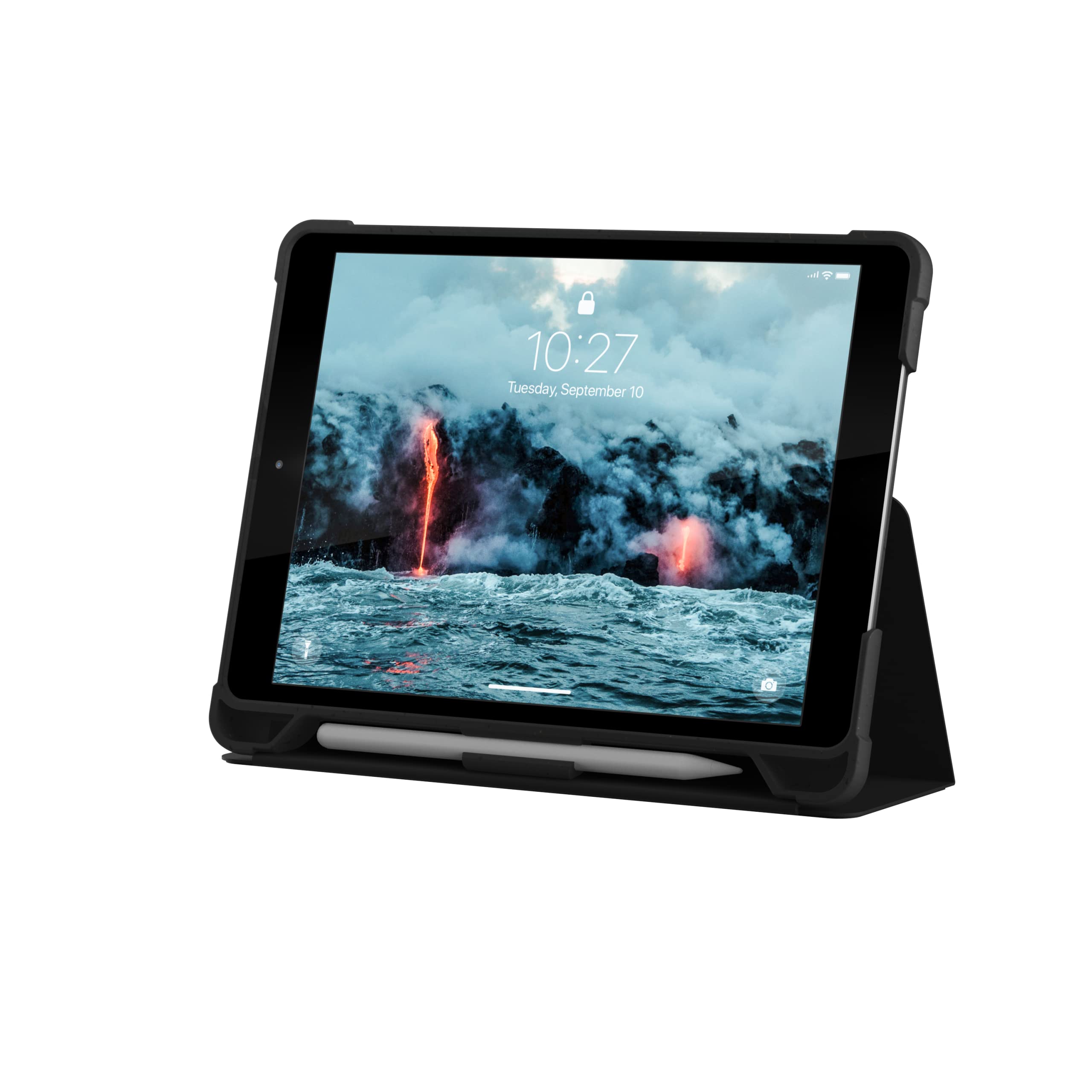 URBAN ARMOR GEAR UAG Designed for iPad 10.2 inch 9th Generation 2021 & iPad 8th Generation 2020 Case Green Olive Rugged Multi Angle Stand Folio Pencil Holder Biodegradable Outback Protective Cover