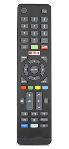 Universal Remote Control for Element TV Remote with YouTube VUDU Netflix Pandara Keys