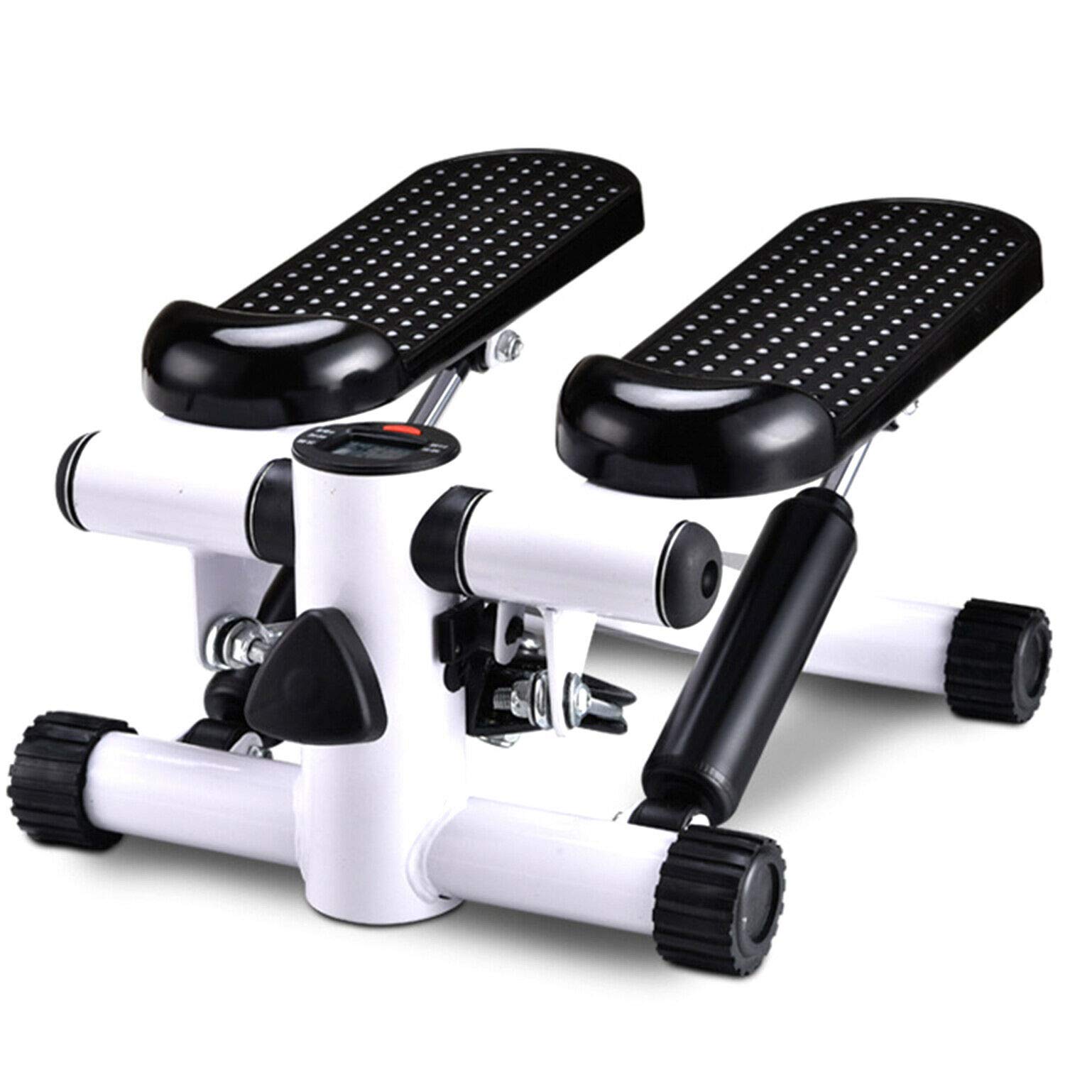SuxiDi Mini Adjustable Stepper Air Climber Step Fitness Exercise Machine with Resistance Band and LCD Display