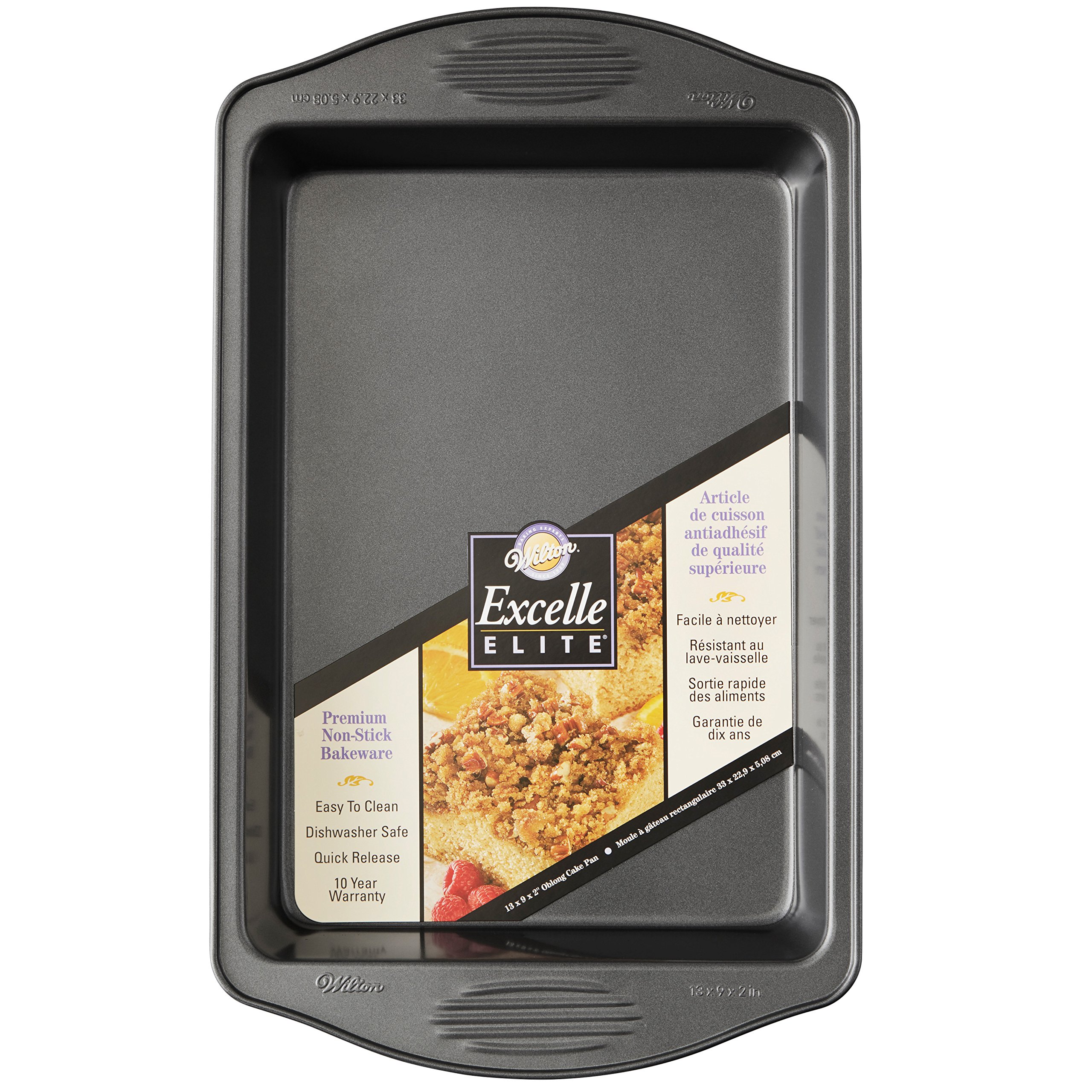 Wilton Excelle Elite Oblong Non-Stick Cake Pan, 13 x 9-Inch