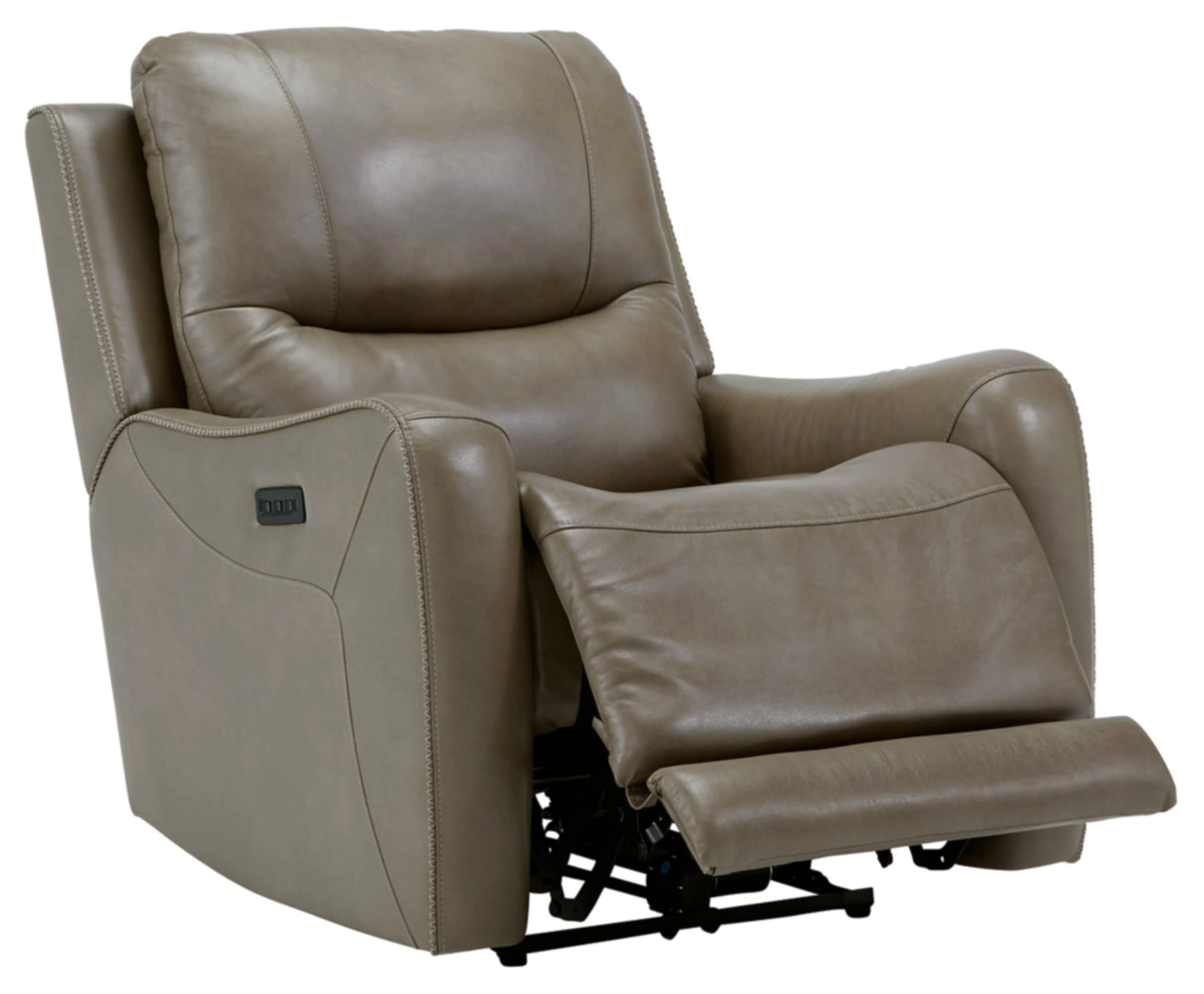 Signature Design by Ashley Galahad Zero Wall Recliner with Power Headrest, Brown