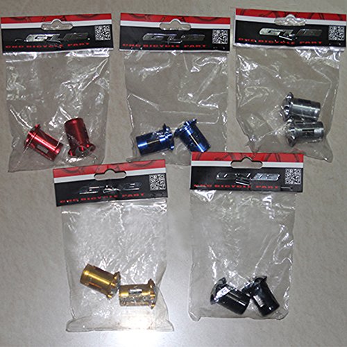 ZZ Lighting One Pair Creative Aluminium Alloy Handlebar End Plug Cross Axle Plug for Mountain Bike (Black)