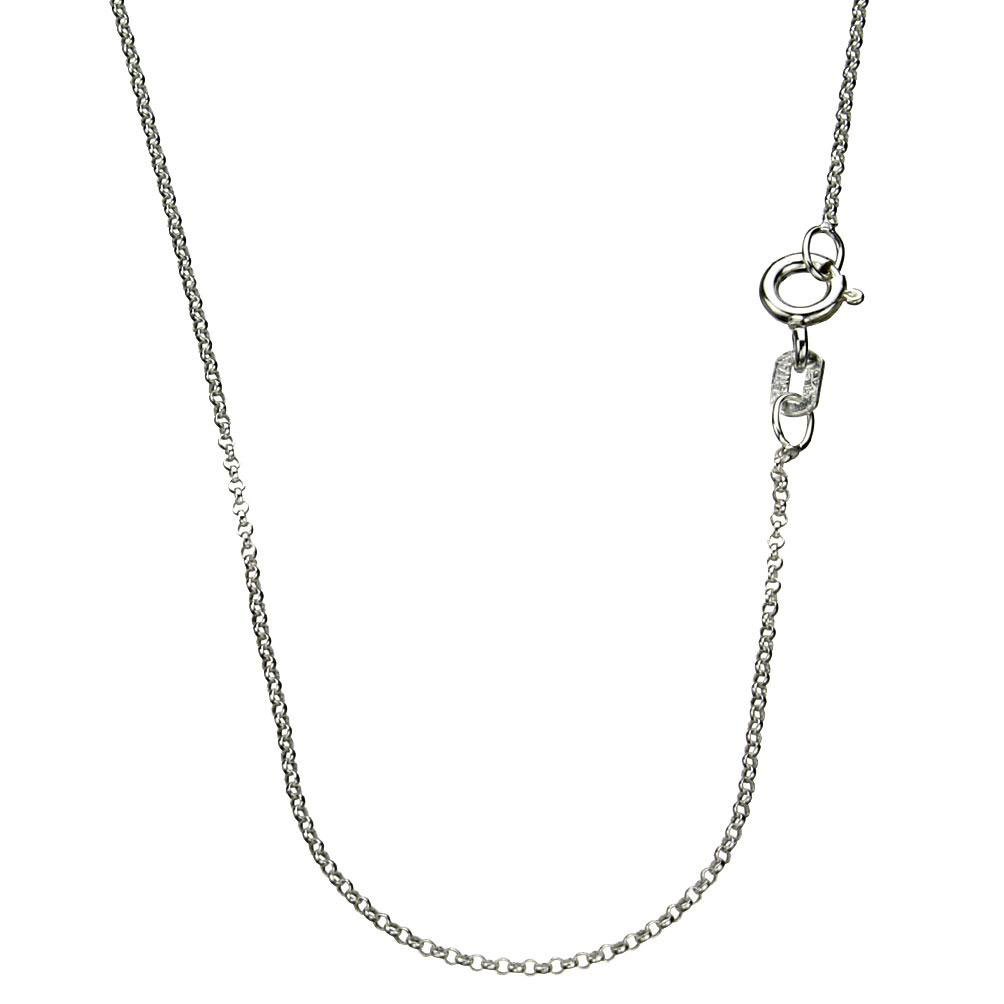 Sterling Silver Cable Chain Necklace AB Crystal Multi-Teardrop Pendant 20"