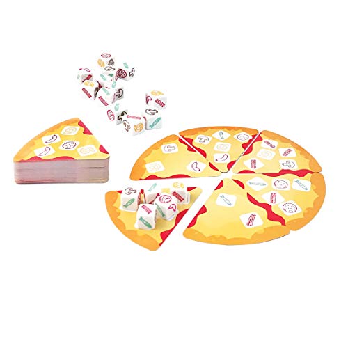 University Games, Pizza Party Dice Game, Dice Game for Kids and Families, Ages 6+