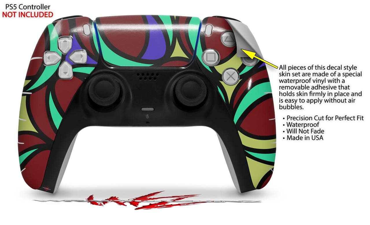 WraptorSkinz Skin Wrap compatible with Sony PS5 DualSense Controller Crazy Dots 04 (CONTROLLER NOT INCLUDED)