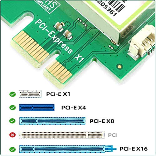 Ziyituod Wireless Dual Band-AC1200A(2.4G 300Mbps+5G 867Mbps),PCI-E WiFi Card Wireless Network Adapter for Win7/8/10/11,Linux,Detachable Antenna,Easy to Assemble,Plug and Play,no BT