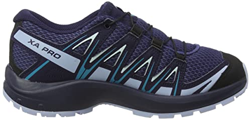 Salomon Kids XA PRO 3D Trail Running Shoes, Blue Indigo/Kentucky Blue/Capri Breeze, 2 US Unisex Little