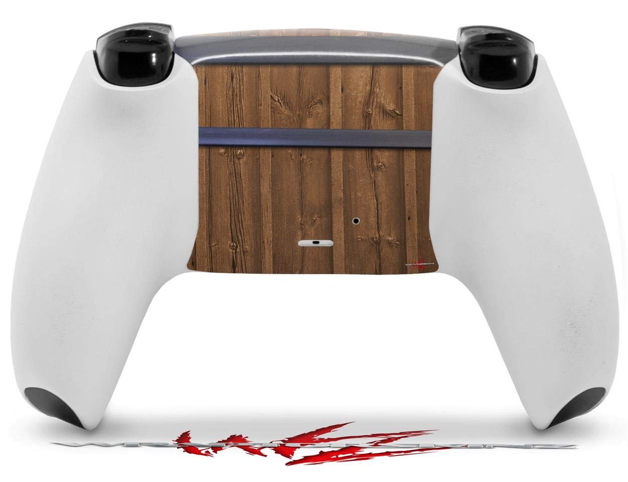WraptorSkinz Skin Wrap compatible with Sony PS5 DualSense Controller Wooden Barrel (CONTROLLER NOT INCLUDED)
