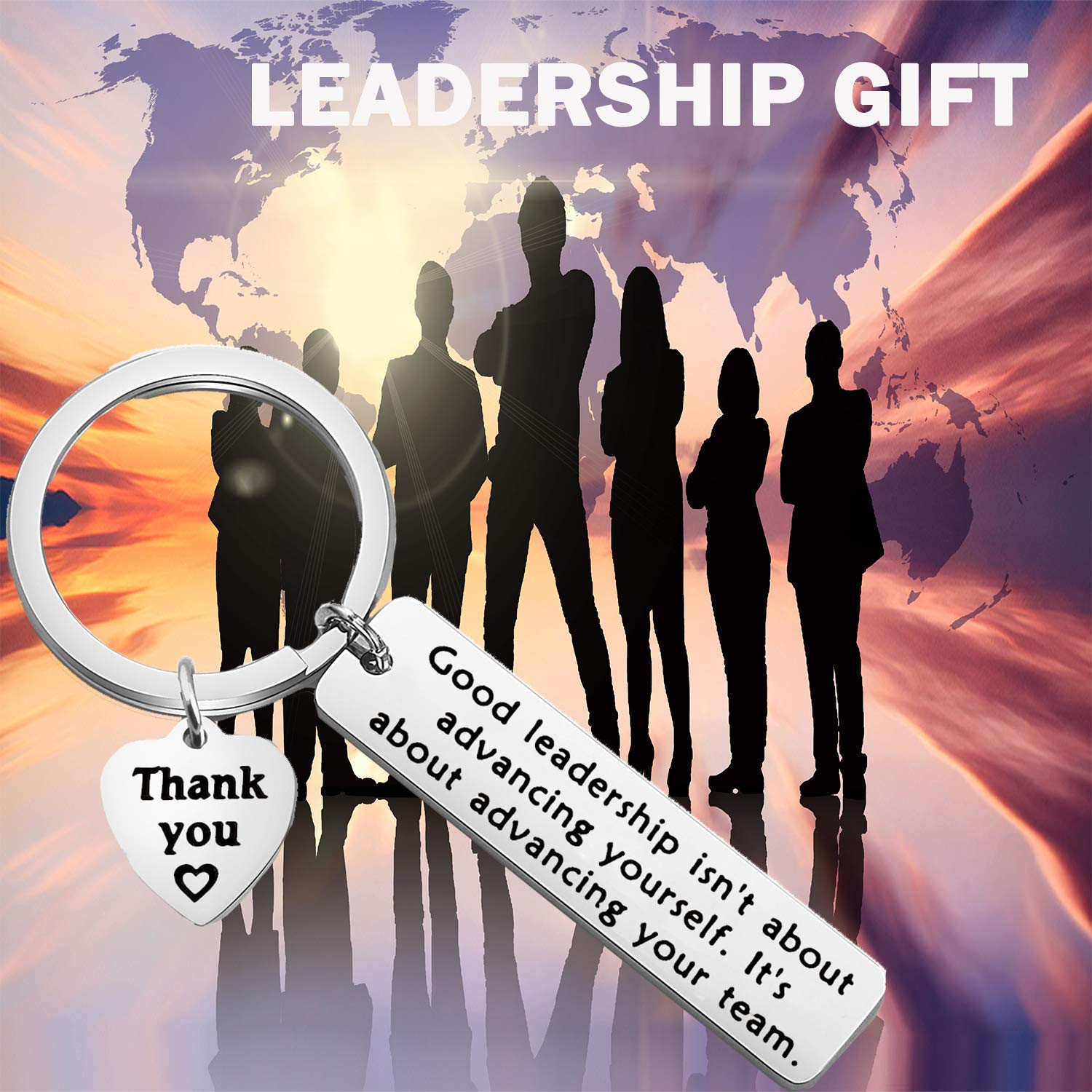 TGBJE Leader Gift Good Leadership Isn’t About Advancing Yourself iIt’s About Advancing Your Team Team Gift (leadership keychain)