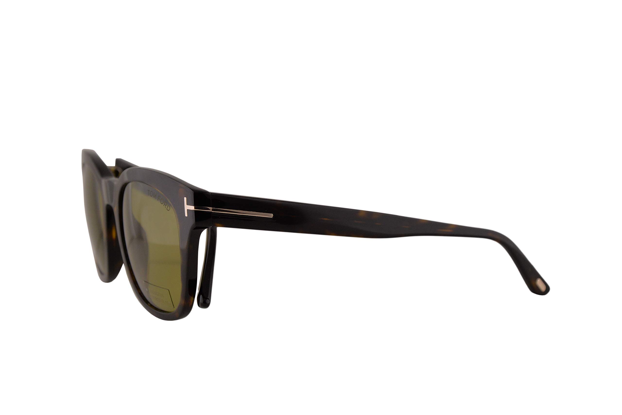 Tom Ford FT0676F Eugenio Sunglasses Dark Havana w/Green 53mm Lens 52N FT676F TF 676F TF676-F