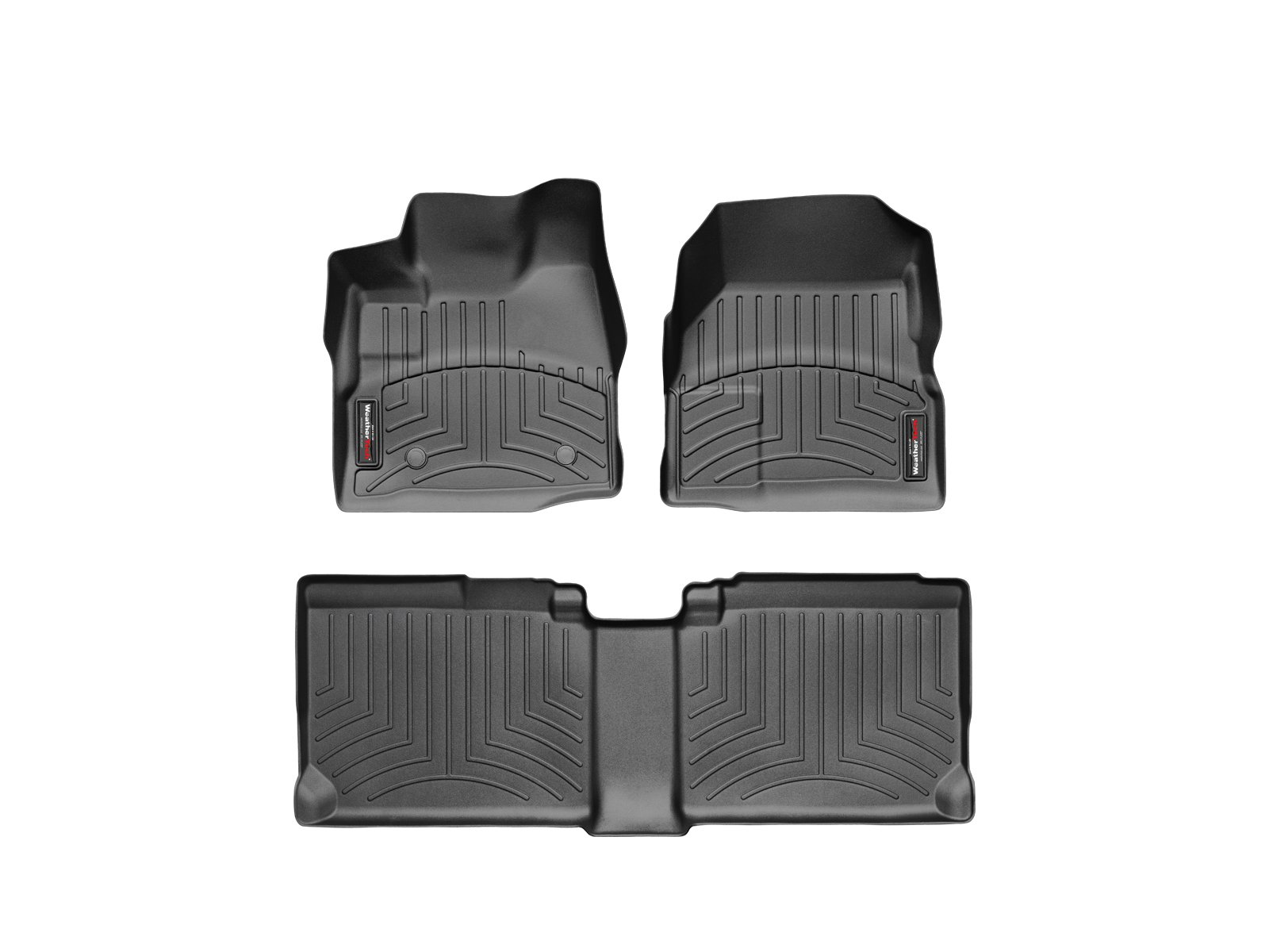 WeatherTech Custom Fit FloorLiners for Terrain, Equinox - 1st & 2nd Row (443461-442712), Black