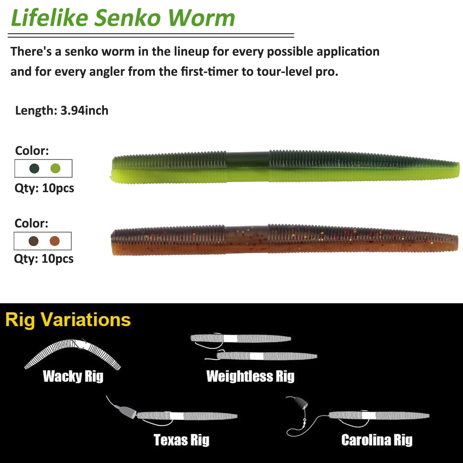 Wacky Rig Worm Hooks Fishing Tool Kit β Wacky Worms, Wacky O-Rings, Wacky Rig Tool, Wacky Weedless Hooks Soft Stick Bait Fishing Lures Hooks Kit