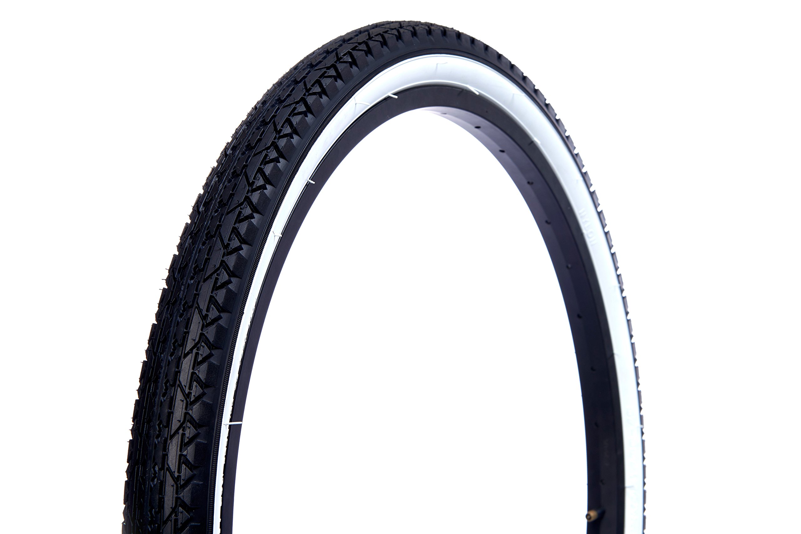 Wanda Beach Cruiser Tire, Black with White Wall, 26" One Size