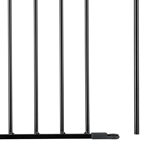 Scandinavian Pet Flex Metal 28.4 x 27.8 Inch Baby and Pet Gate Extension Panel Accessory with Easy Connection and Locks for Quick Installation, Black