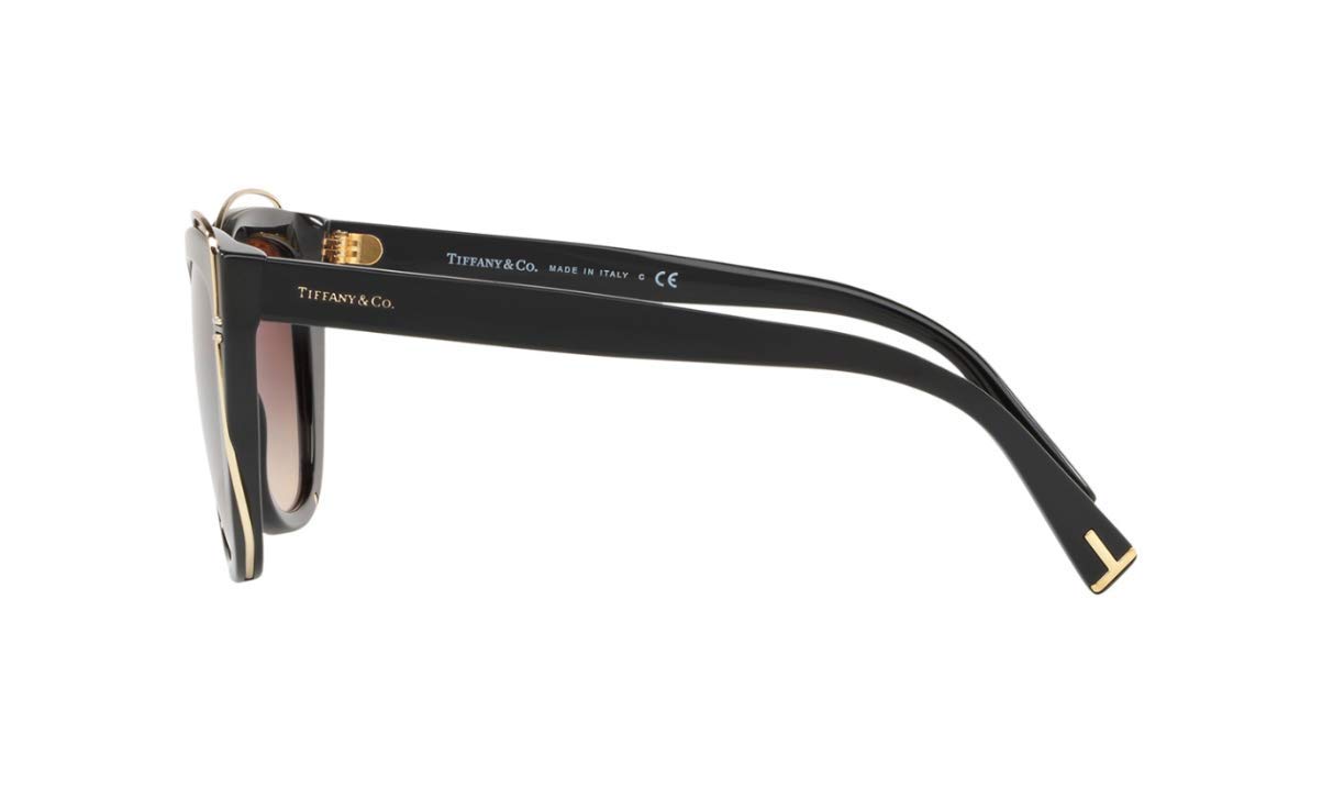 Tiffany & Co. TF4148 - 80013B Sunglasses BLACK W/ BROWN GRADIENT LENS 54mm