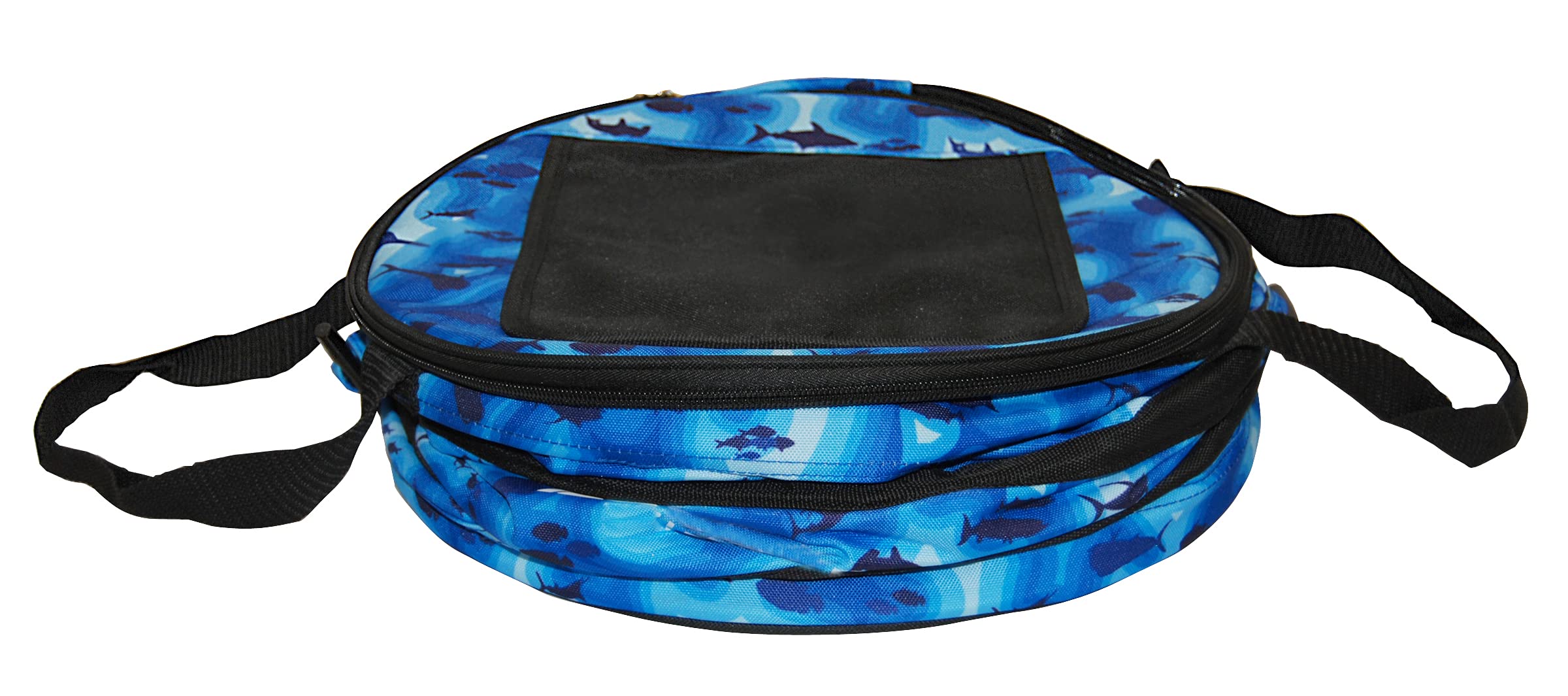 Taylor Made Products 7912 BS, Collapsible Cooler, 8 Liter, Zippered Top, Velcro Access Hatch, Blue Sonar