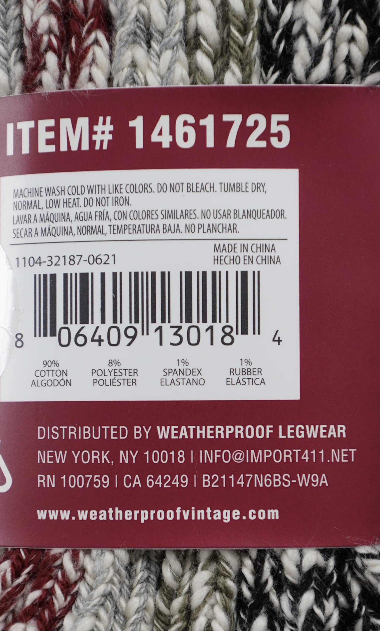 Weatherproof Legwear Women's Ankle Boot Socks Soft Cotton Blend, Black Gray Olive Red, 6 Pairs, 9.5, (1533562)