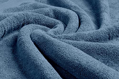 White Classic Resort Collection Soft Bath Sheet Towels | 35x70 Oversize Large Luxury Hotel Plush & Absorbent Cotton Bath Sheet [2 Pack, Blue]