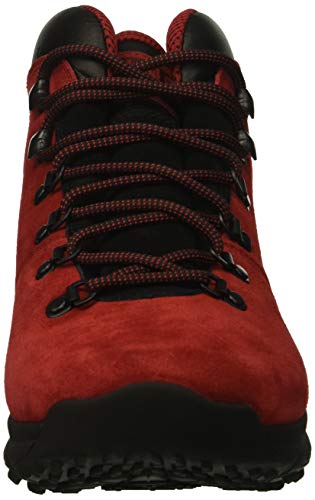 Timberland Men's World Hiker Mid Ankle Boot, red suede, 9.5 Medium US